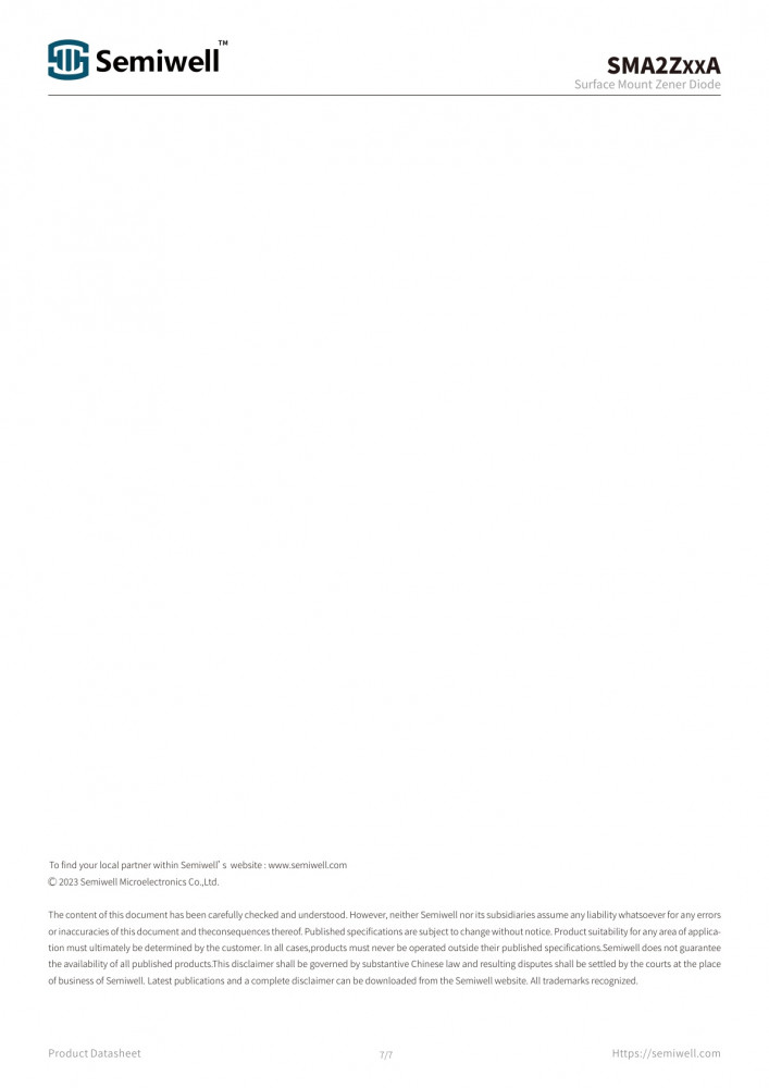 SMA2Z130A datasheet page 7