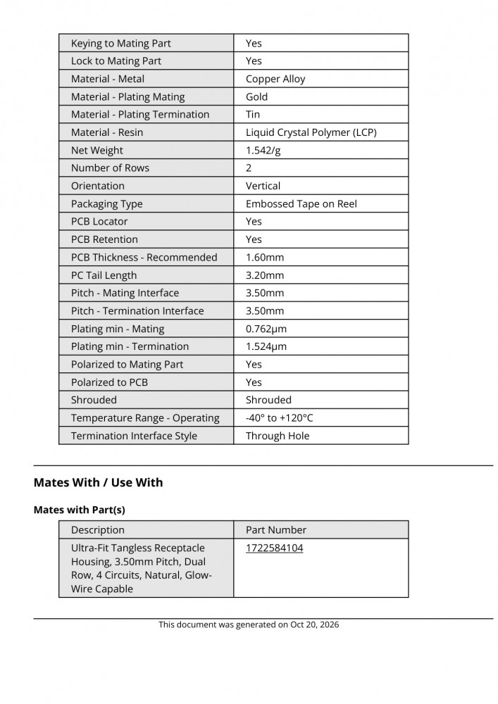 MOLEX 1722999304 technical document page 3