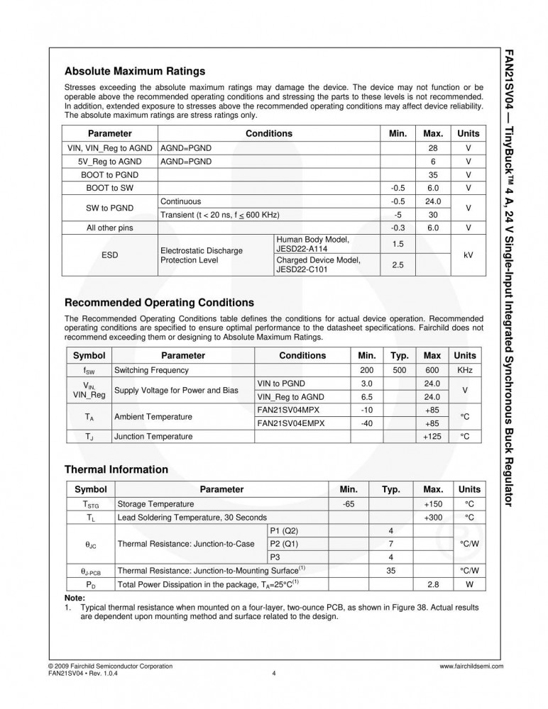 FAN21SV04 datasheet page 5
