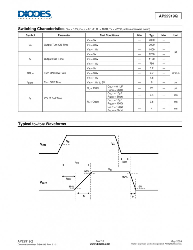 AP22919QDW-7 datasheet page 5