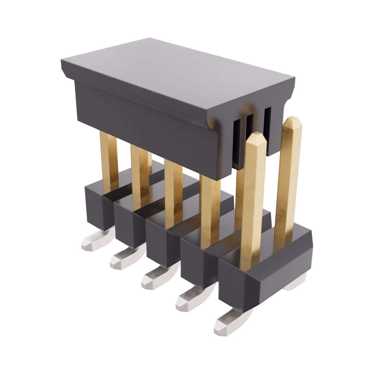 C-Grid Breakaway PCB Header, 2.54mm Pitch, Surface Mount, Dual Row, Vertical, 100 Circuits, 0.38µm Gold (Au) Plating, 6.10mm Mating Pin Length, Tape and Reel, with Cap for sale