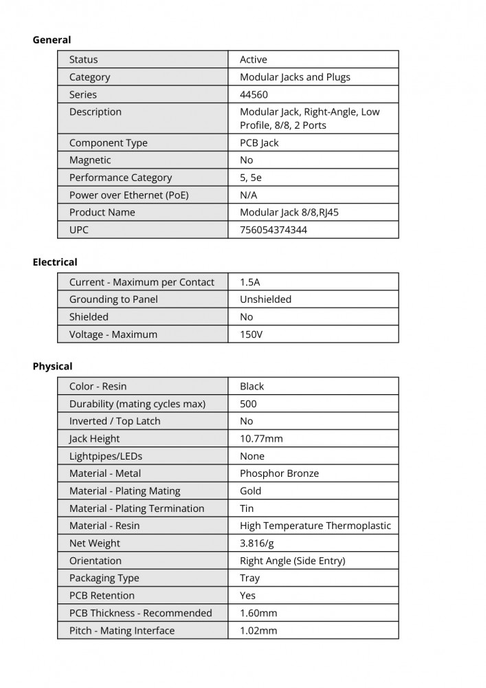 Product document image, page 2