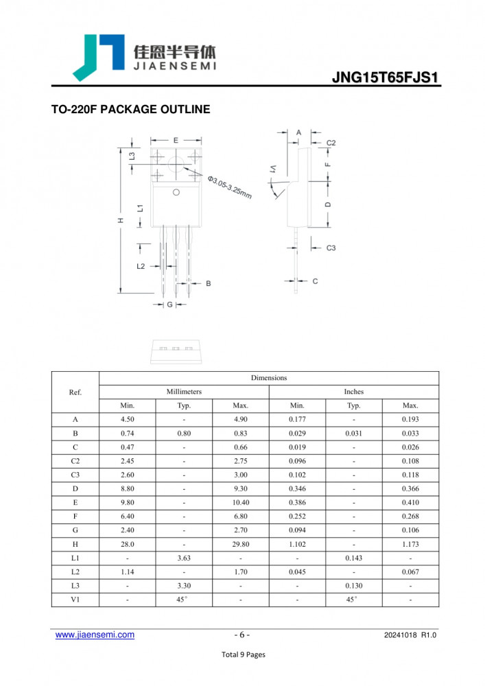 JNG15T65FJS1 datasheet page 6