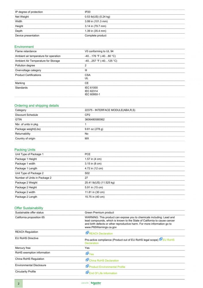 SSP3A225BDRT technical document page 2
