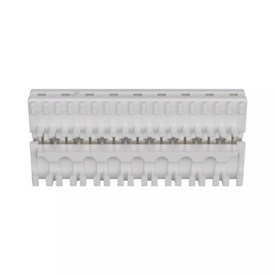 Appli-Mate RAST Power IDT Housing, 5.00mm Pitch, Direct/Indirect, Female, 9 Circuits, Fully Coded, Polarizing Rib Between Circuits 2 and 3, Open End Walls for sale