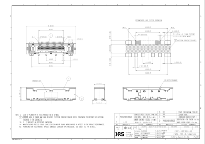 HRS FX15-31S-0.5SV(30) Pluggable Connector Assembly