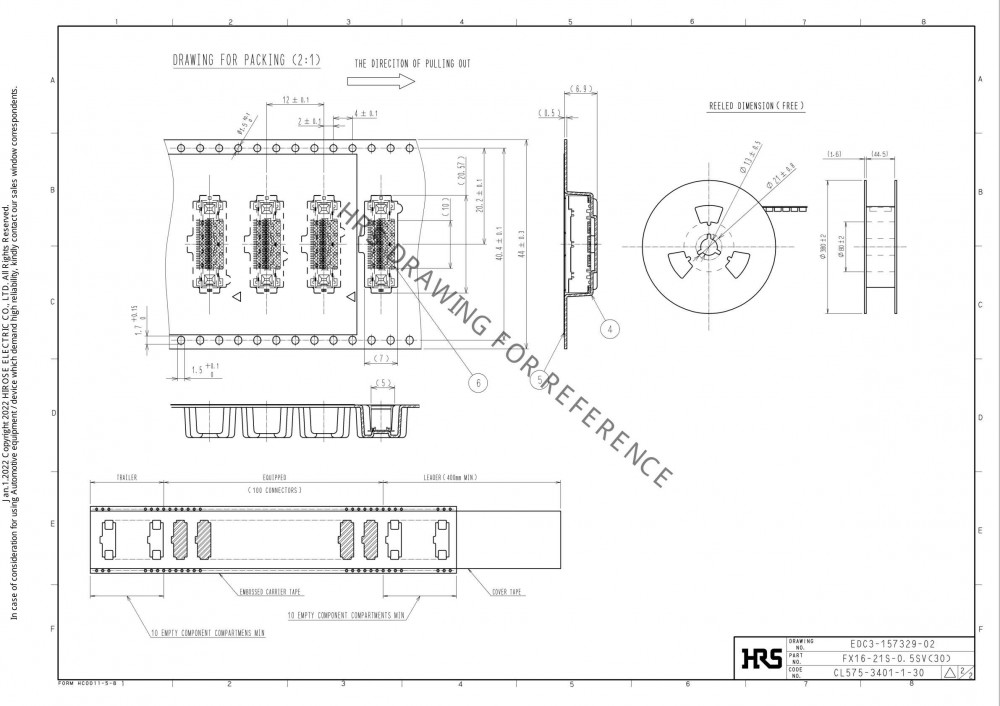 HRS FX16-21S-0.5SV(30) drawing page 2