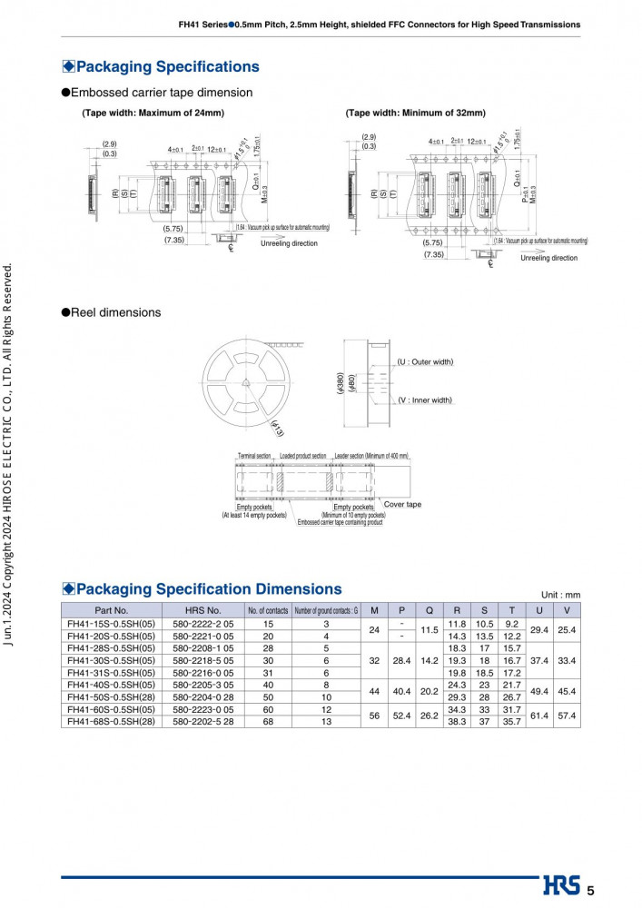 HRS FH41 datasheet page 5