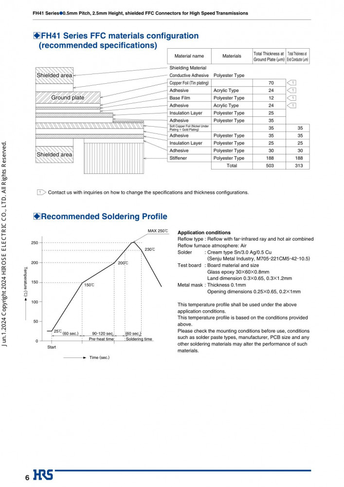HRS FH41 datasheet page 6