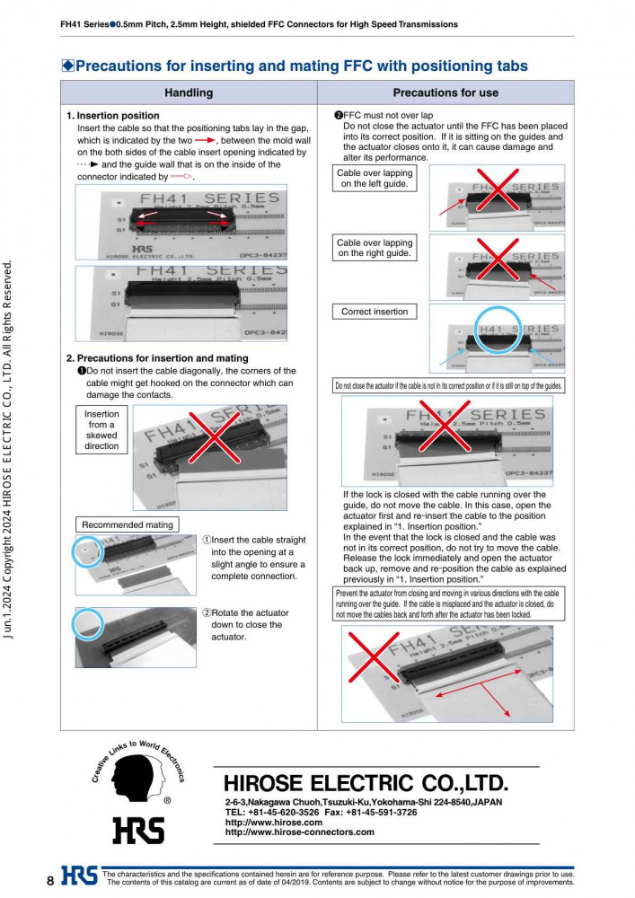 HRS FH41 datasheet page 8