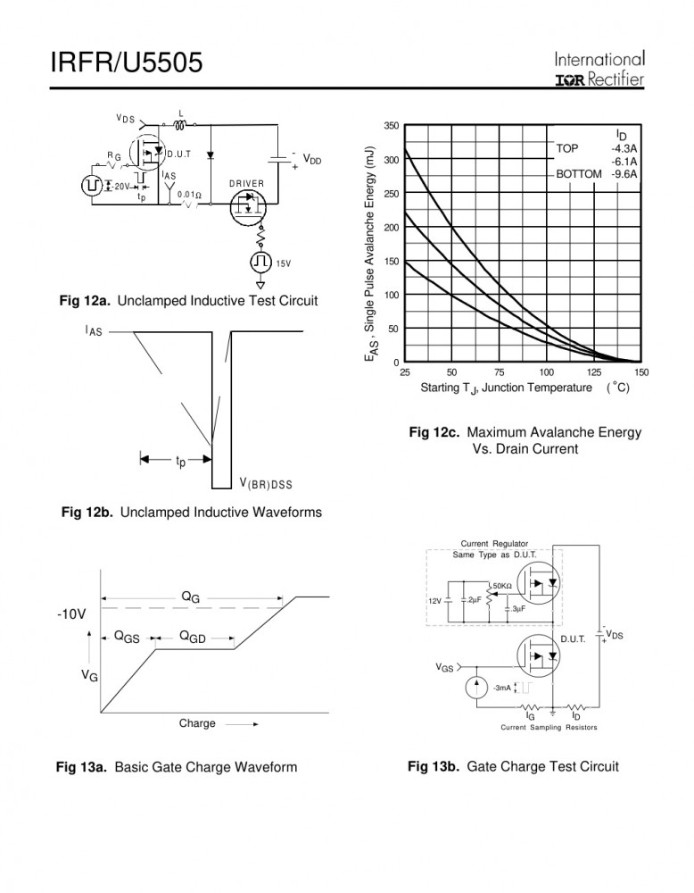 IRFR5505TRPBF datasheet page 6