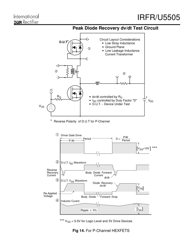 IRFR5505TRPBF datasheet page 7