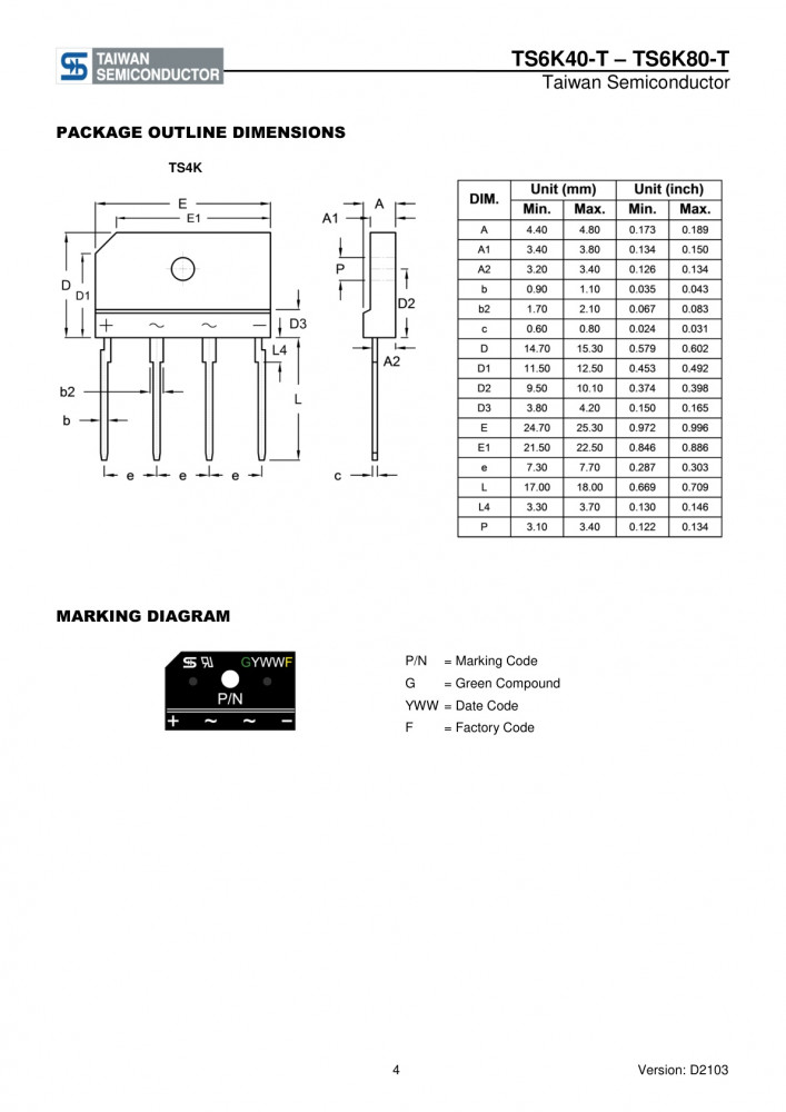 TS6K60-T datasheet page 4