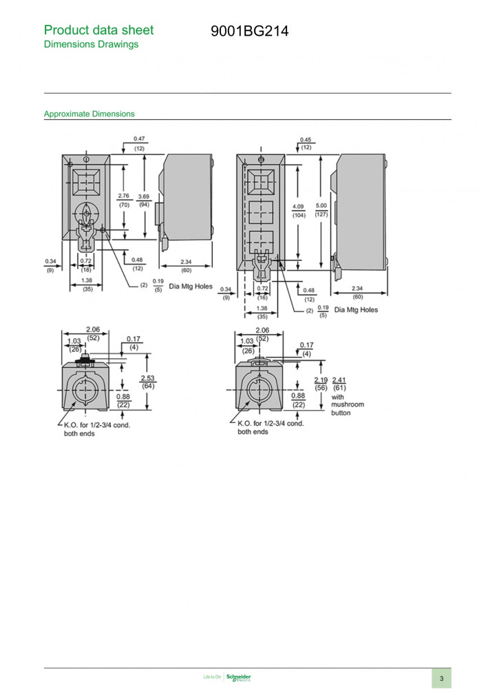 9001BG214 technical document page 3