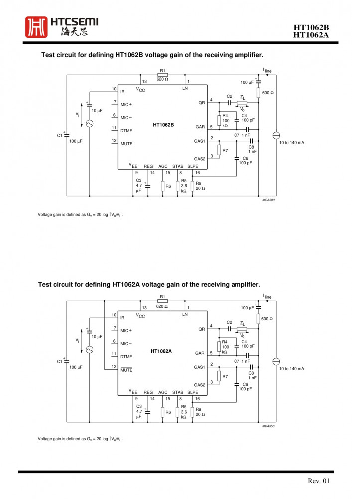 HT1062B datasheet page 5