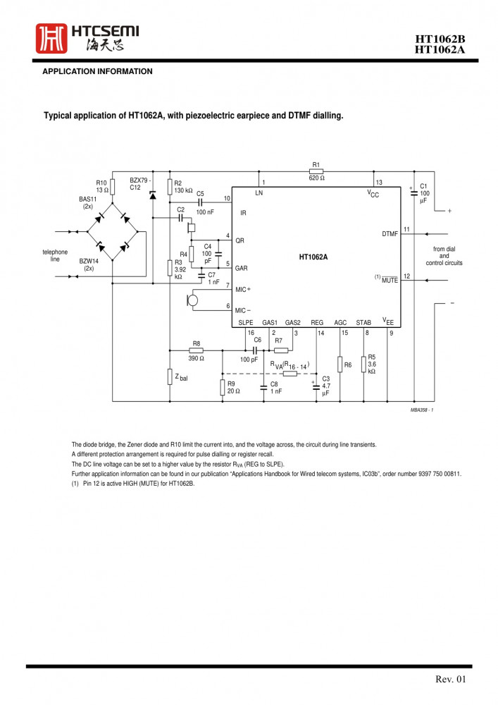 HT1062B datasheet page 6