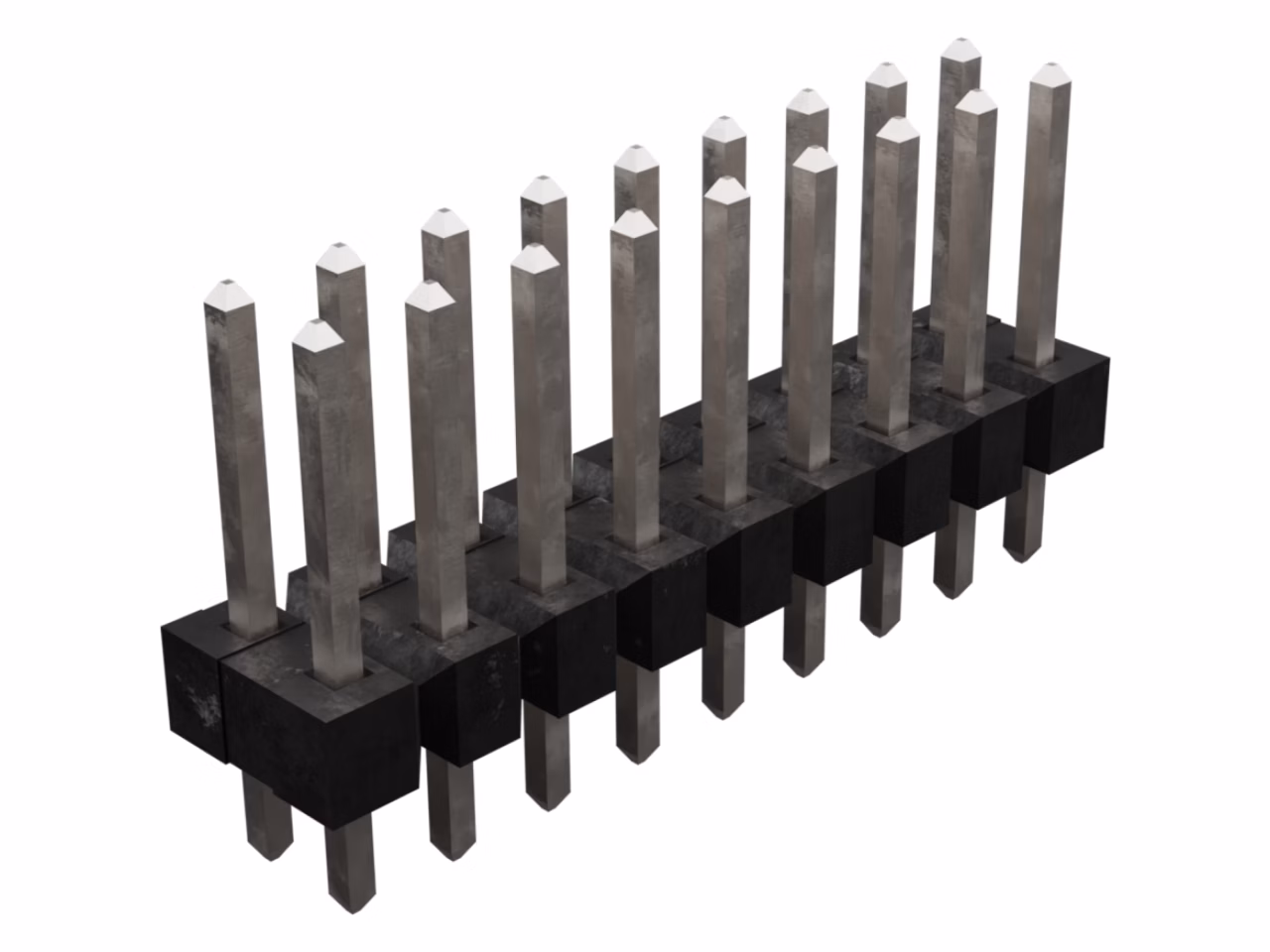 C-Grid Header, 2.54mm Pitch, Through Hole, Dual Row, Vertical, 18 Circuits, 2.54µm Tin (Sn) Plating, Tray Packaging, Lead-Free for sale