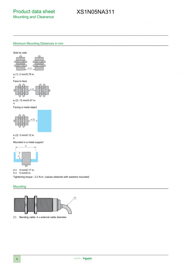 XS1N05NA311 technical document page 4