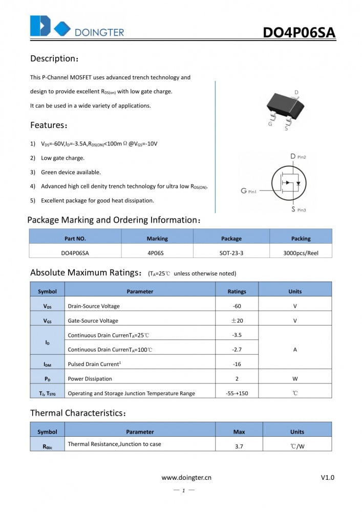 DO4P06SA datasheet page 1