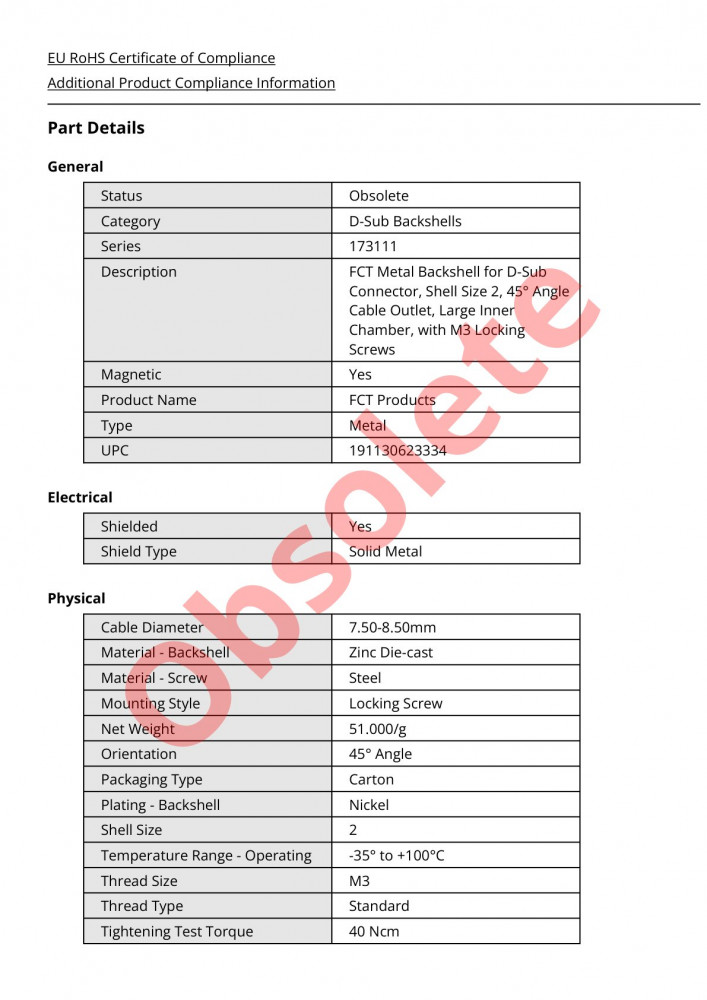 MOLEX 1731110711 technical document page 2