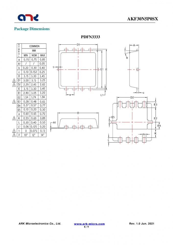 AKF30N5P0SX datasheet page 8