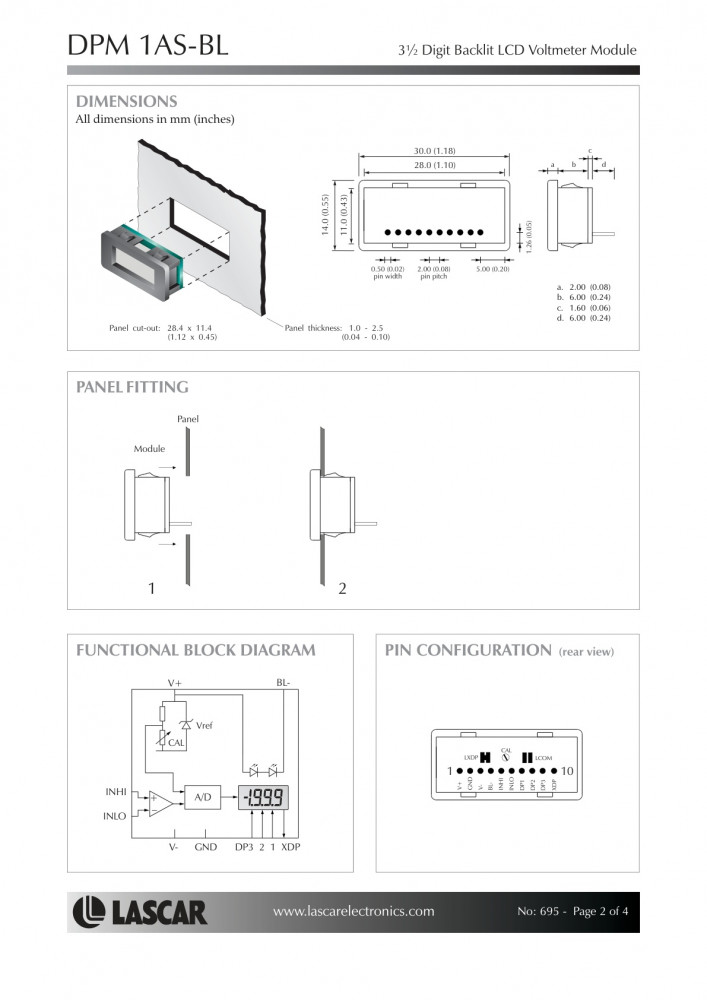 DPM 1AS-BL documentation page 2