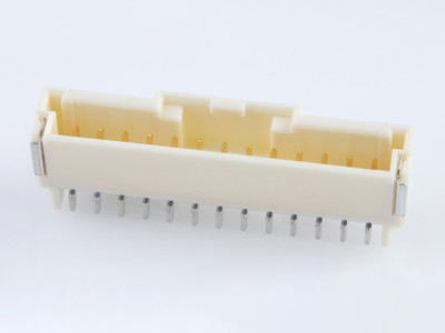 DuraClik Wire-to-Board Header, Single Row, Right-Angle, 7 Circuits, Gold (Au) Plating, Natural