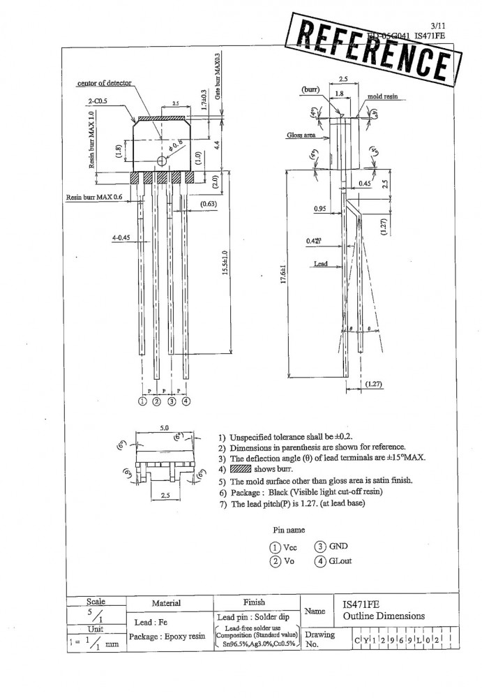 IS471FE specification page 4