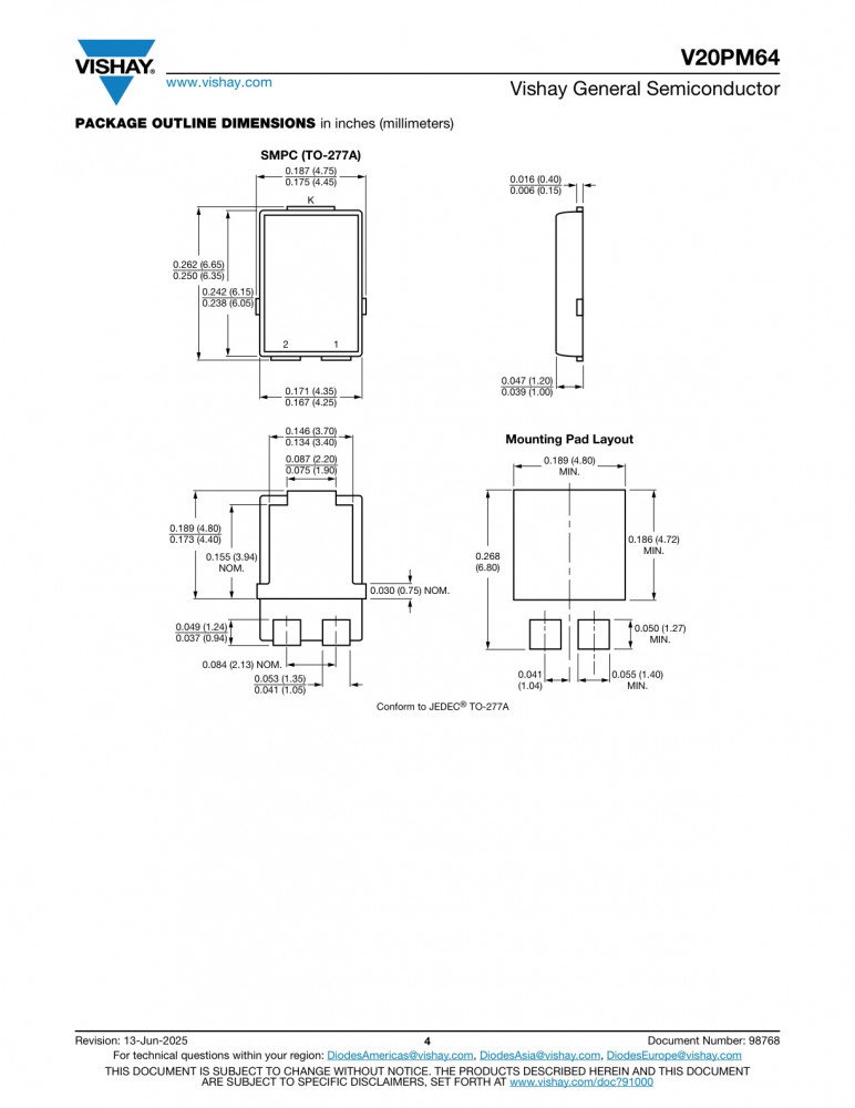 V20PM64 datasheet preview, page 4