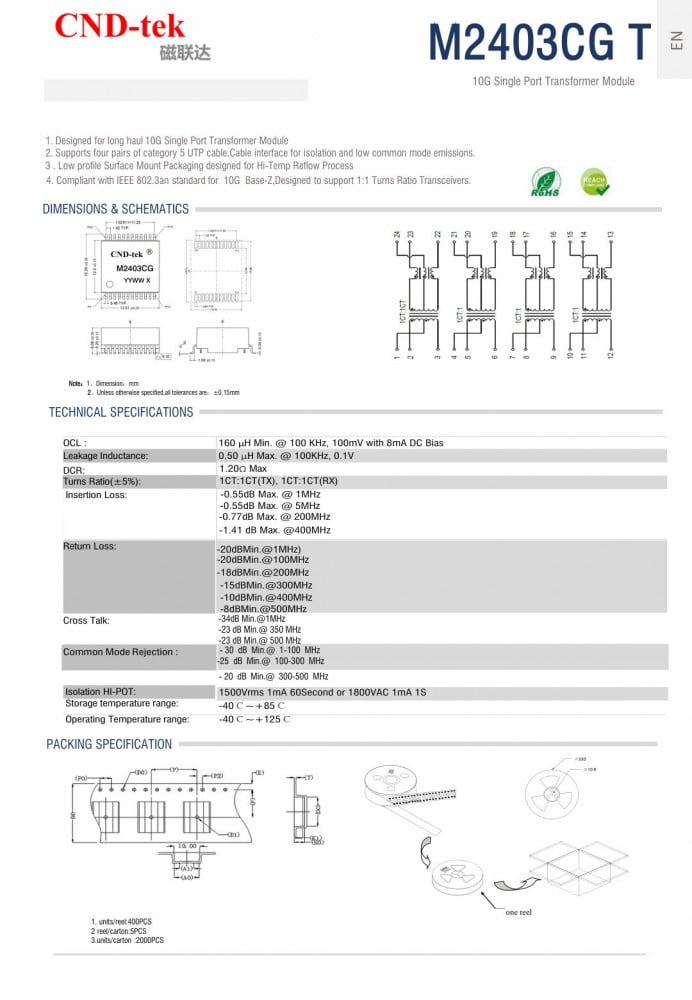 M2403CG T-CND technical document page