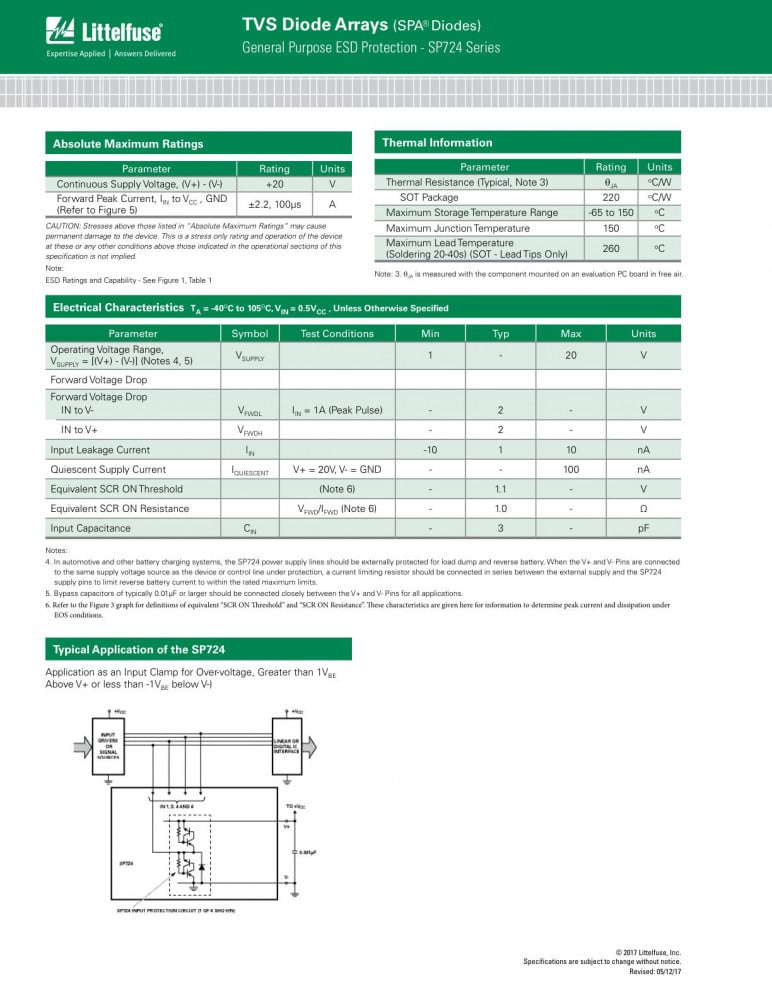 SP724AHTG datasheet page 2