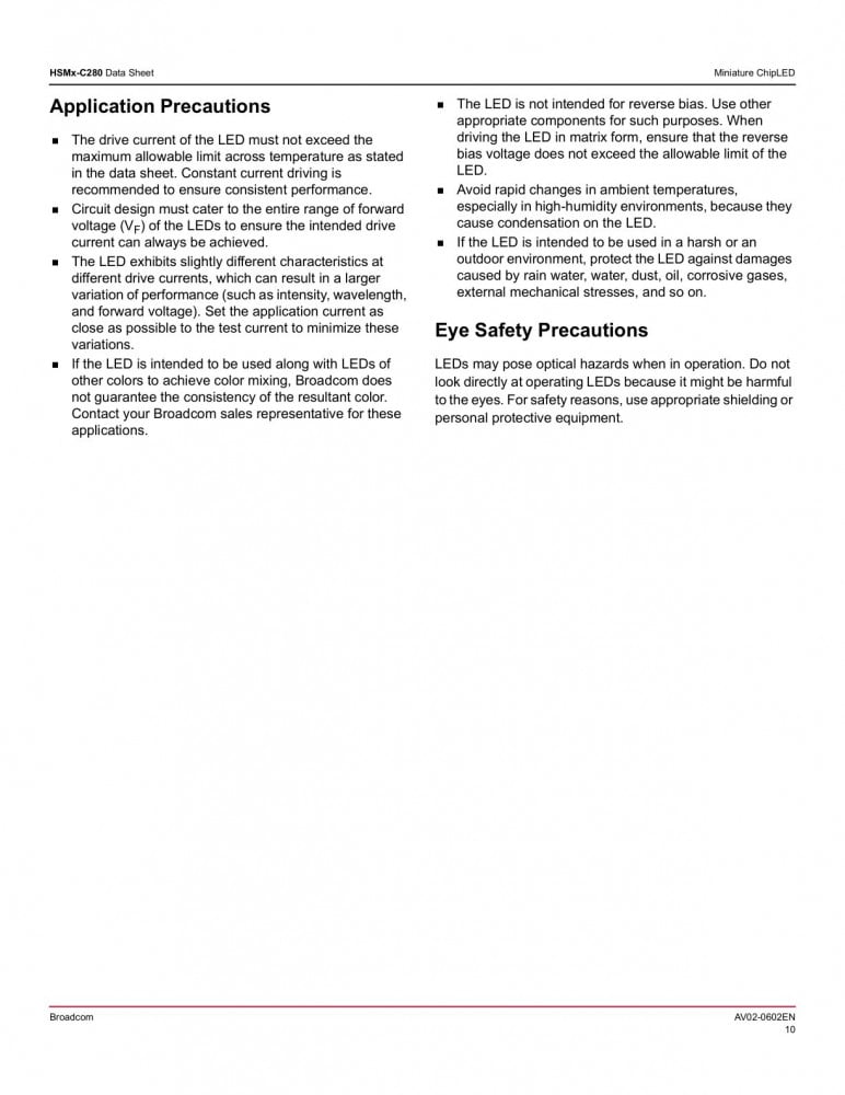 HSMG-C280 datasheet page 10