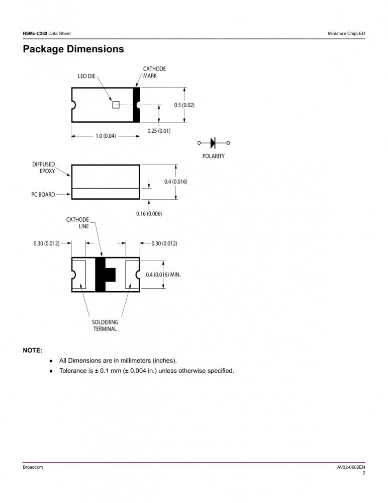 HSMG-C280 datasheet page 2