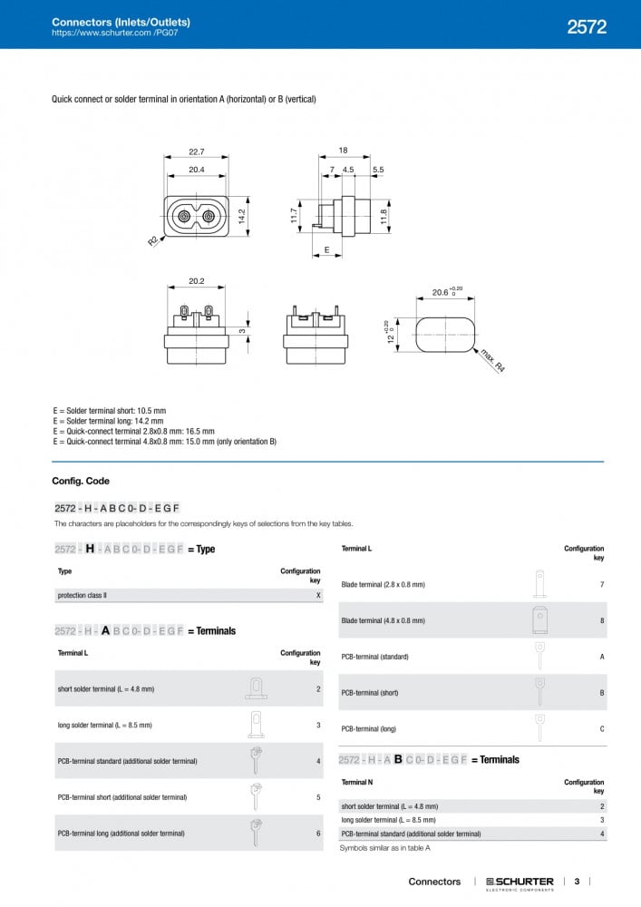 SCHURTER 6160.0026 datasheet page 3