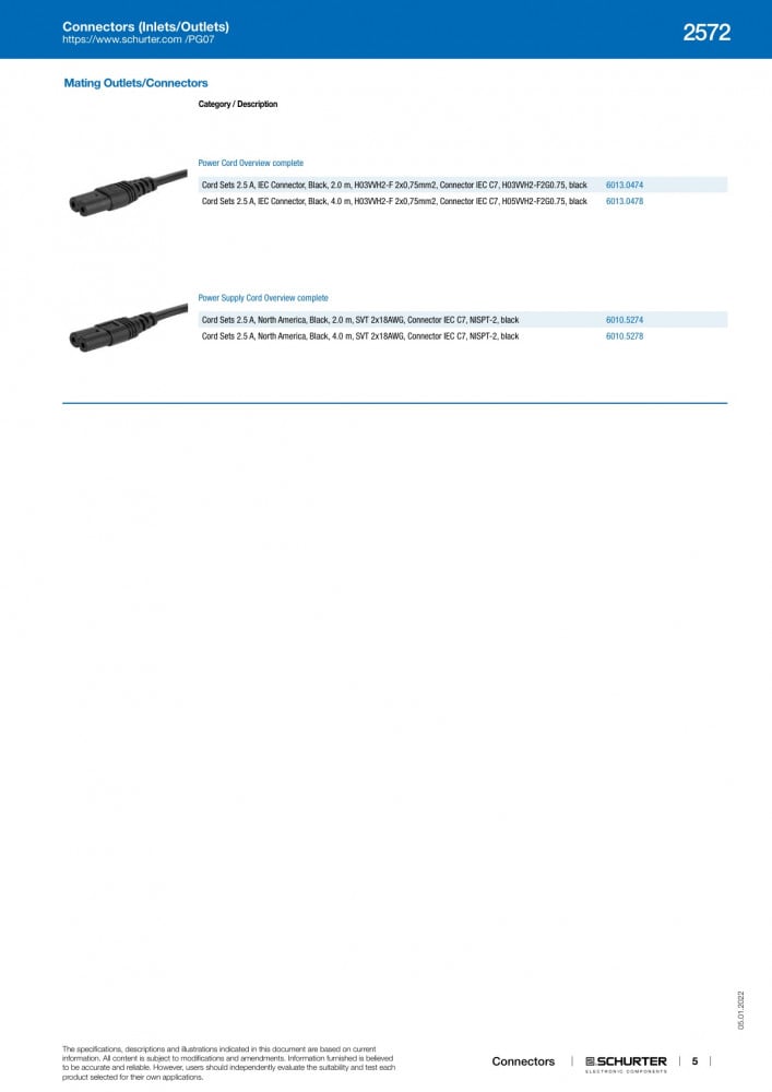 SCHURTER 6160.0026 datasheet page 5