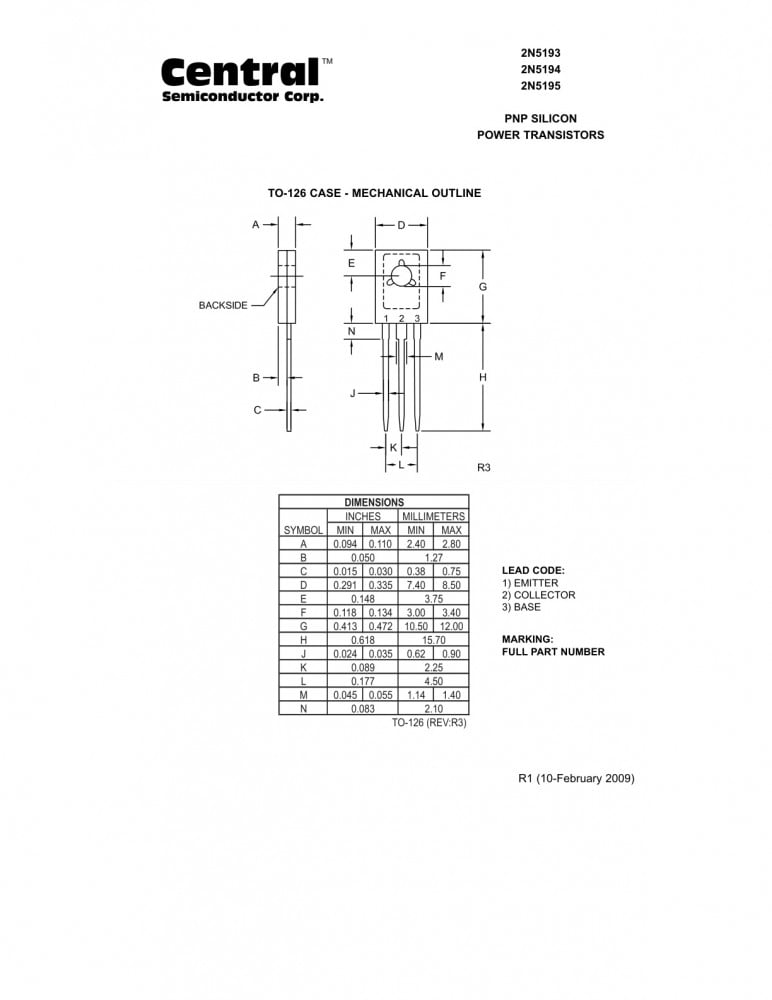 2N5194 datasheet page 2