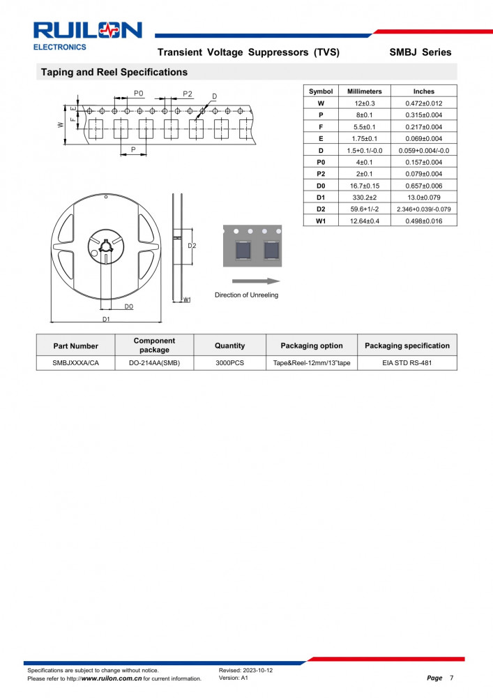 SMBJ440CA datasheet page 7