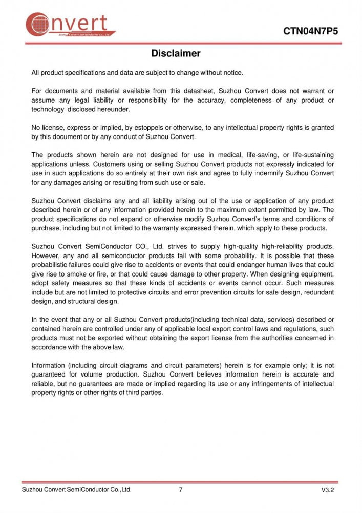 CTN04N7P5 datasheet page 7
