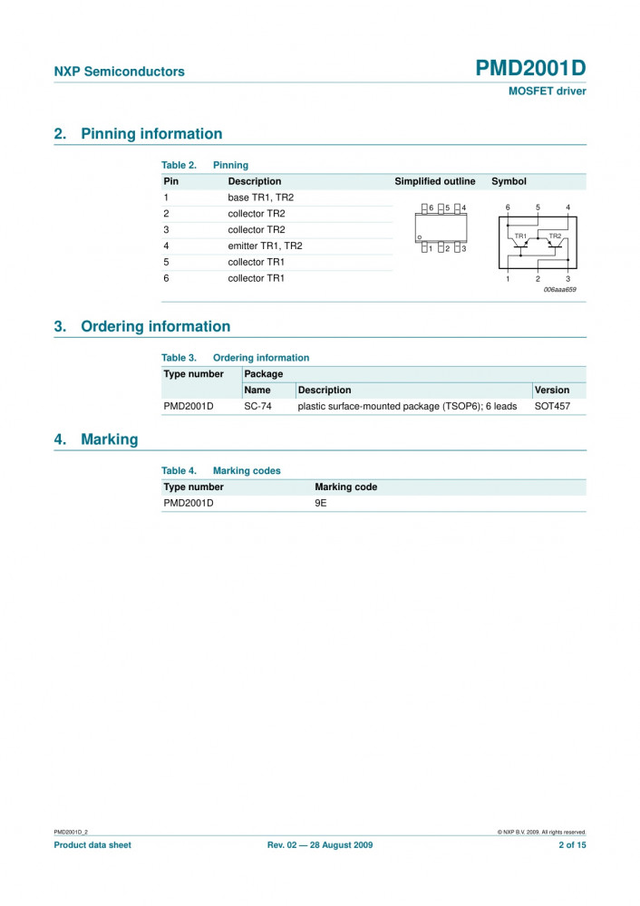 PMD2001D datasheet page 3