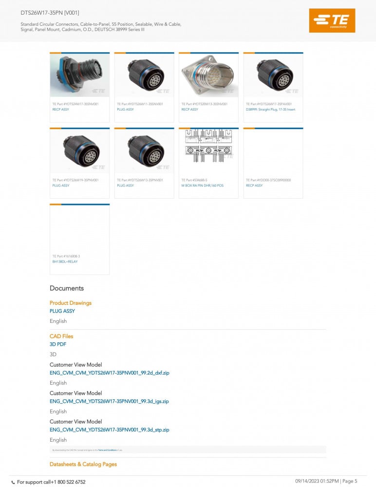 M39029/106-614 technical document page 5