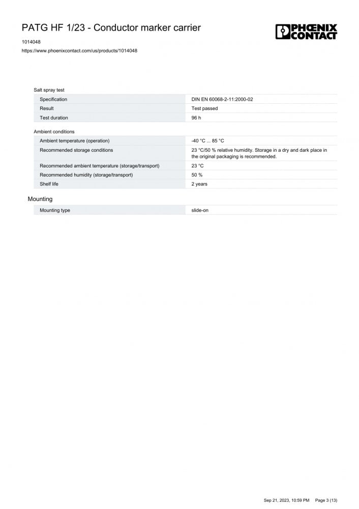Phoenix Contact 1014048 document page 3