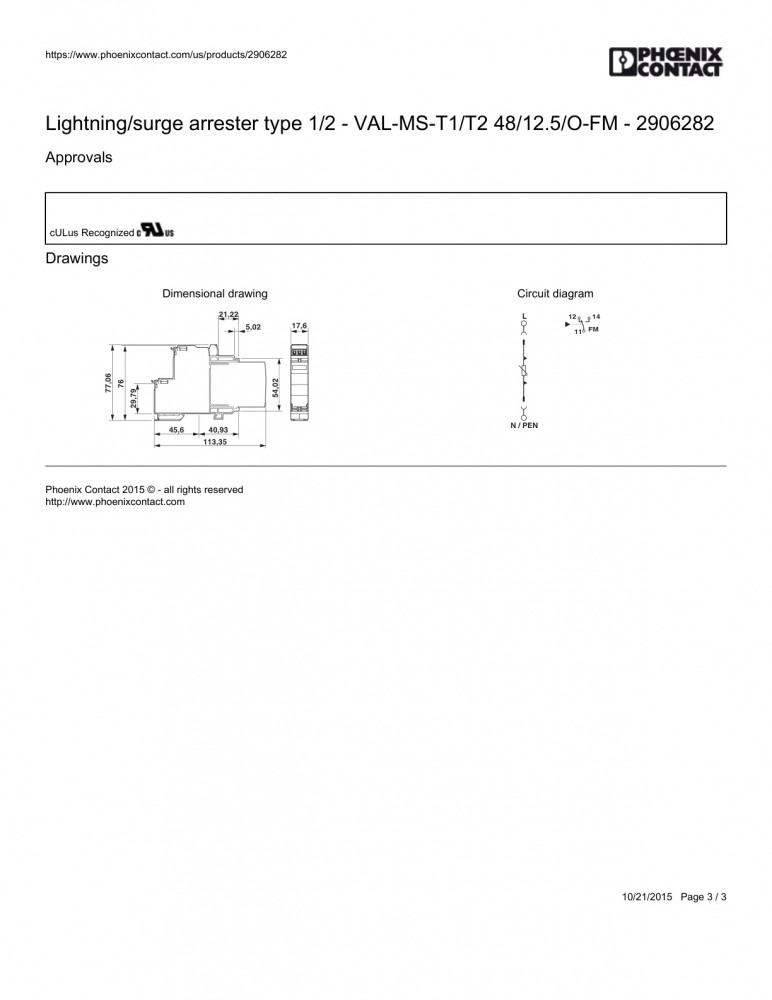 Phoenix Contact 2906282 catalog page 3
