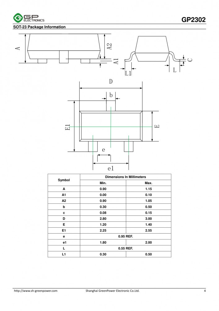 GP2302 technical document page 4