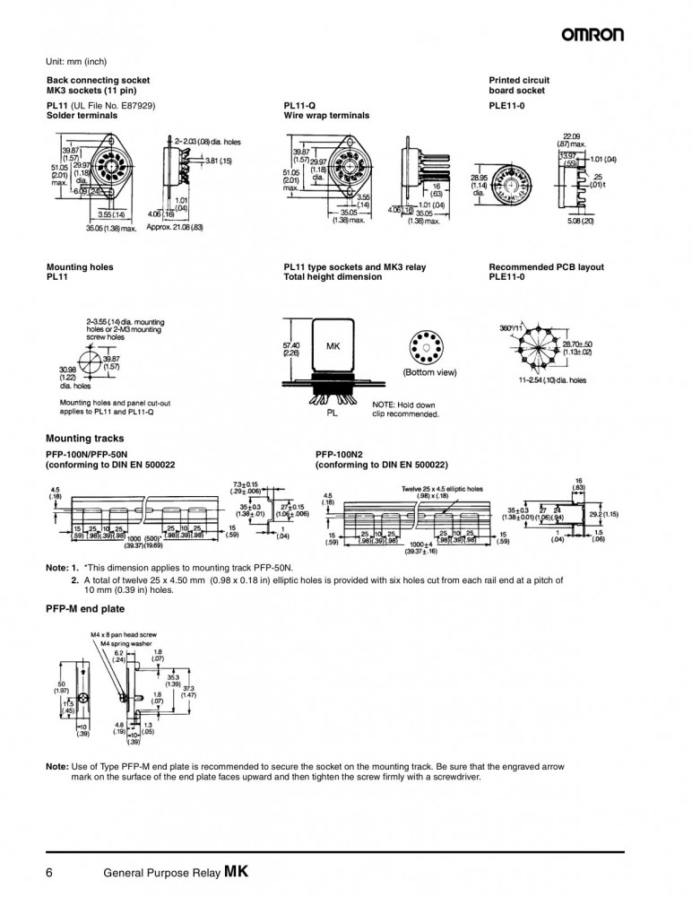 PF113A-E and MK relay documentation, page 6