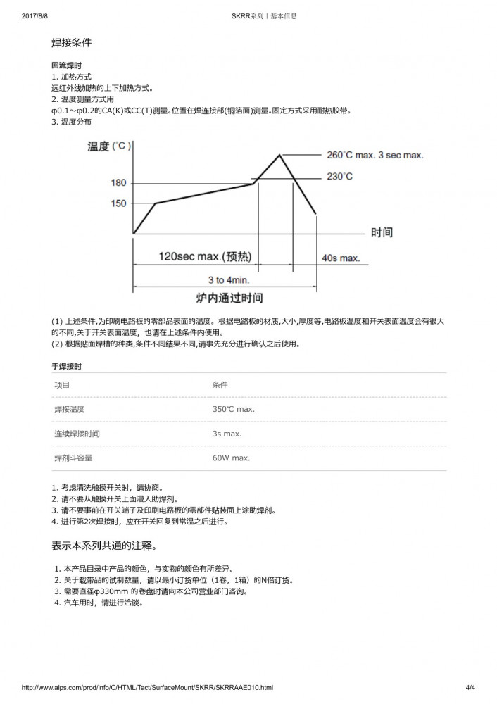 SKRRAAE010 circuit and packaging information