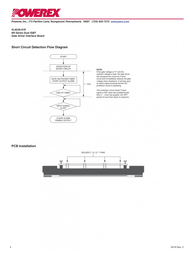 VLA536-01R technical document page 4