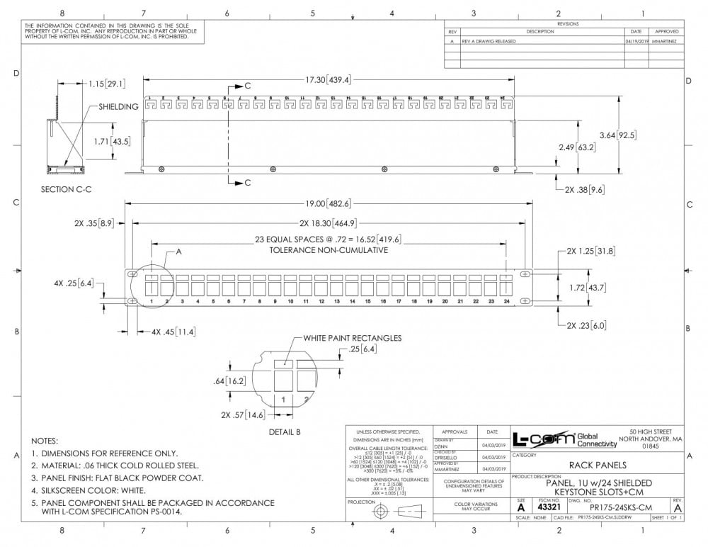 L-com PR175-24SKS-CM product document preview