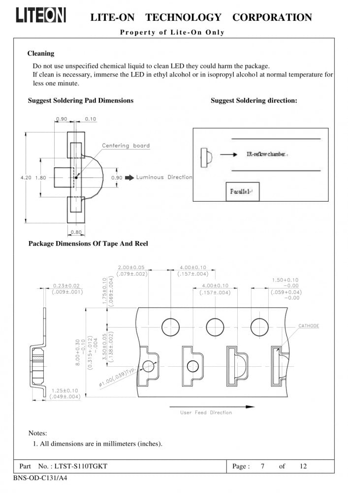 LTST-S110TGKT datasheet page 8