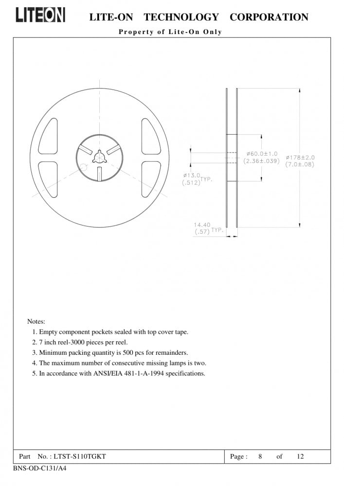 LTST-S110TGKT datasheet page 9