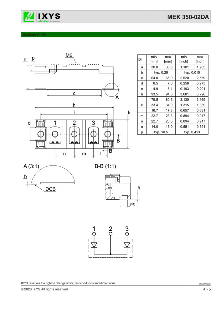 MEK350-02DA datasheet page 4